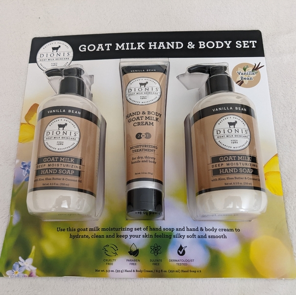 Dionis | Bath | Dionis Goat Milk Hand Body 3 Piece Set | Poshmark